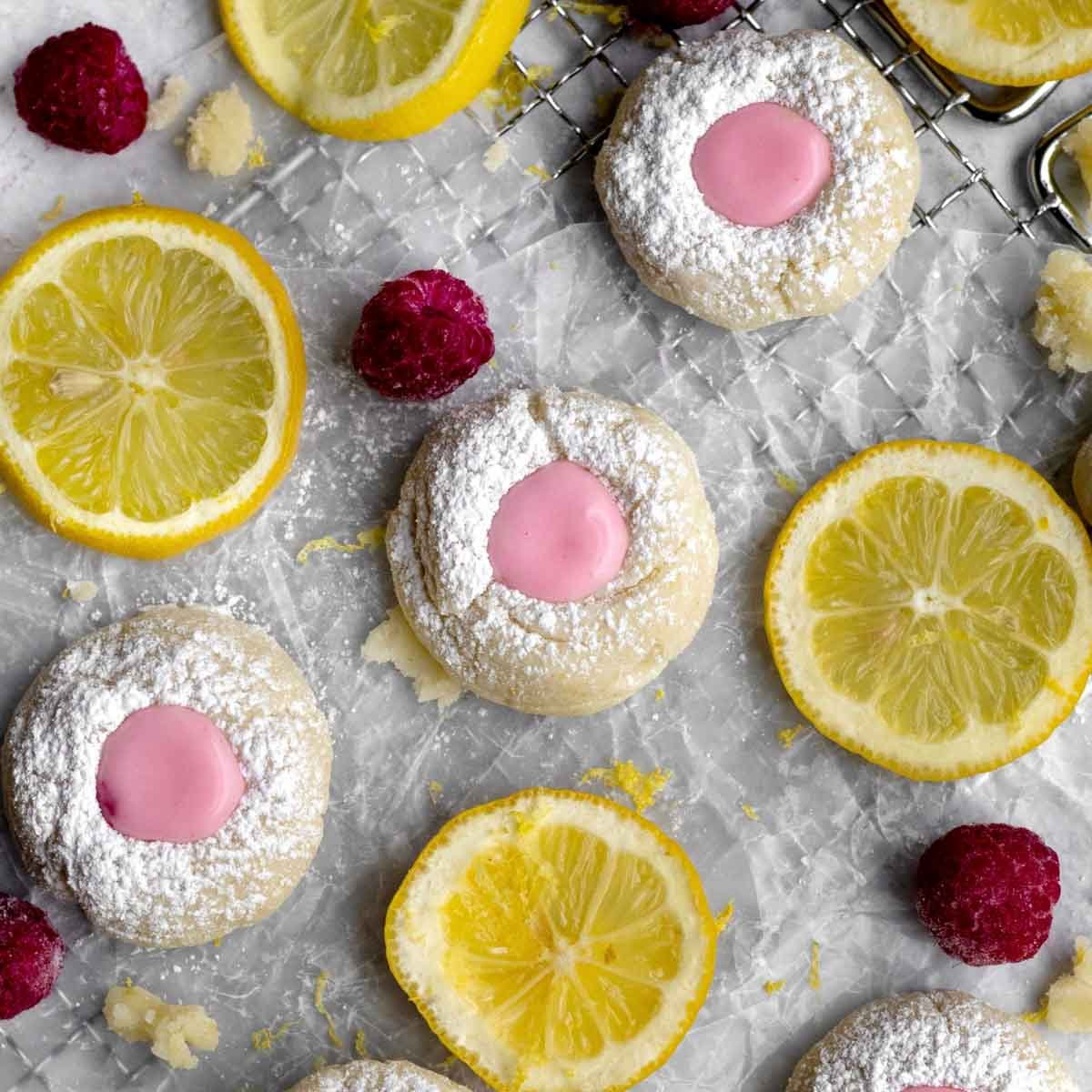 Raspberry Lemonade Cookies - Lane & Grey Fare