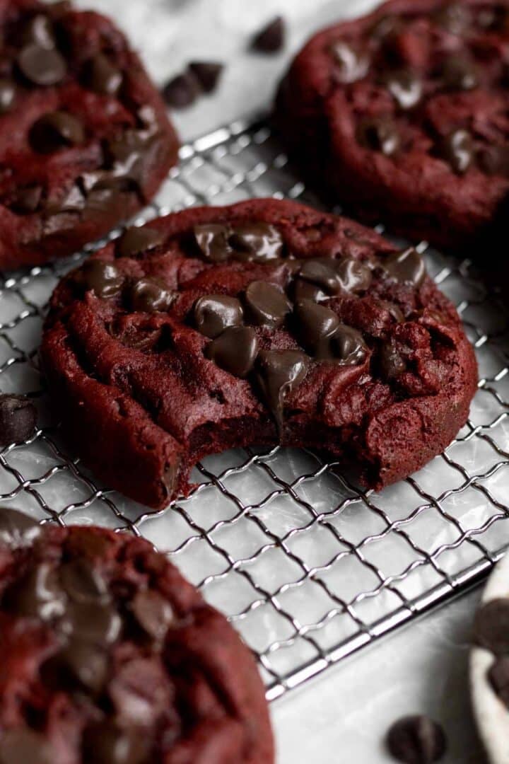 Red Velvet Chocolate Chip Cookies - Lane & Grey Fare
