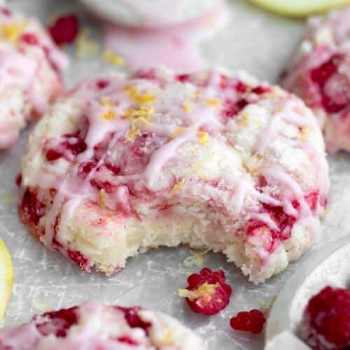 Lemon Raspberry Cookies - Lane & Grey Fare