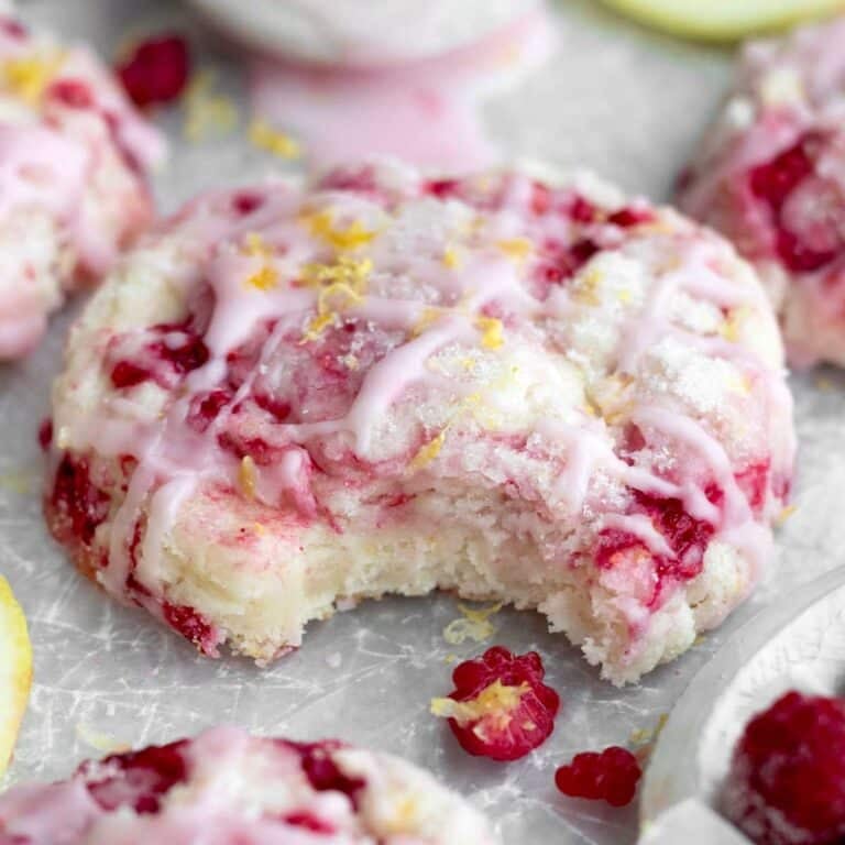 Lemon Raspberry Cookies - Lane & Grey Fare