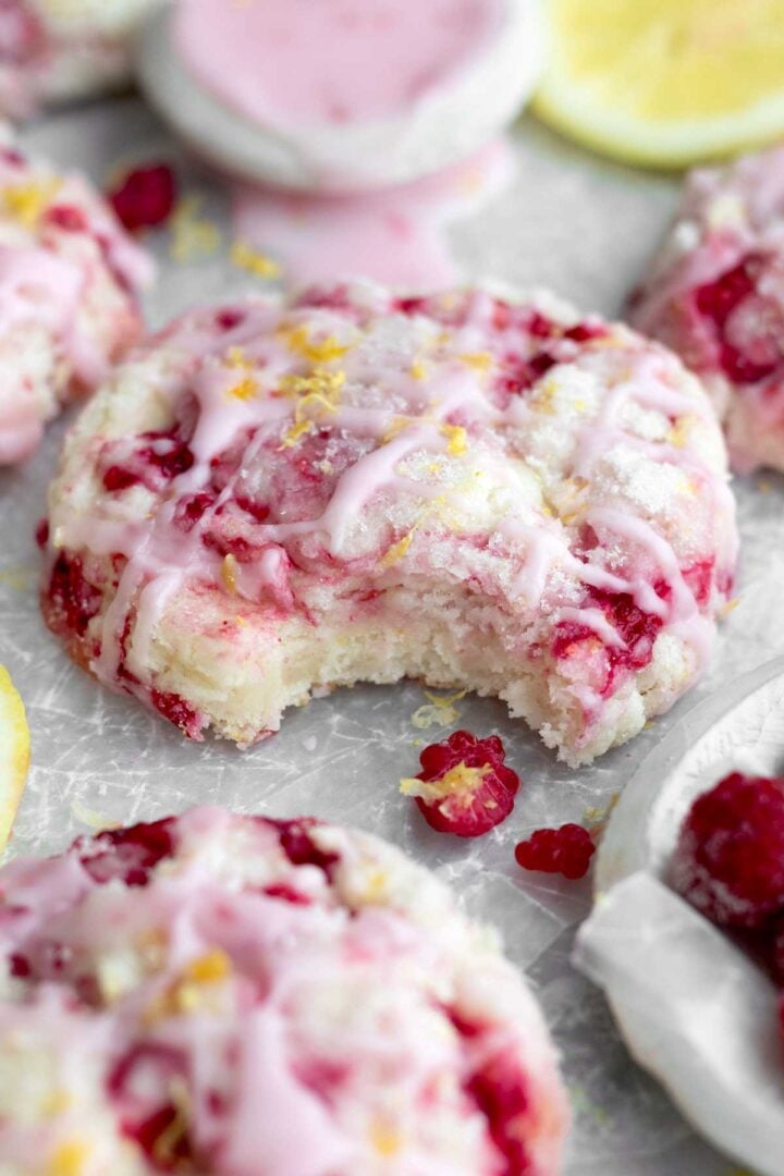 Lemon Raspberry Cookies - Lane & Grey Fare